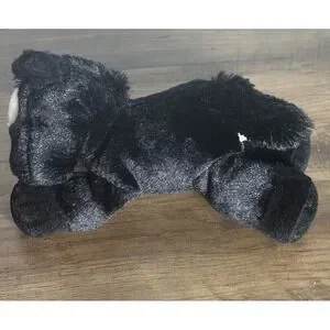 Aurora | Toys | Aurora Black Pony Horse Plush Toy Flopsie White Crest ...